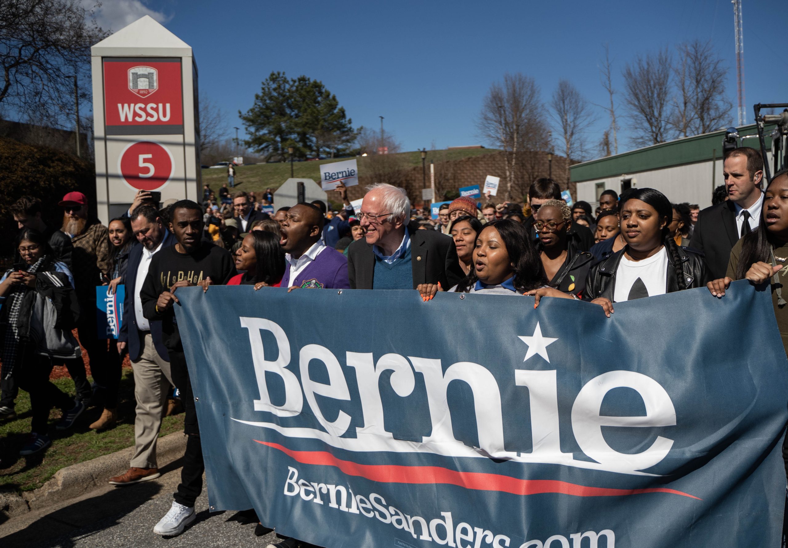 Triad City Beat | Sanders fires up multiracial, working-class crowd for ...